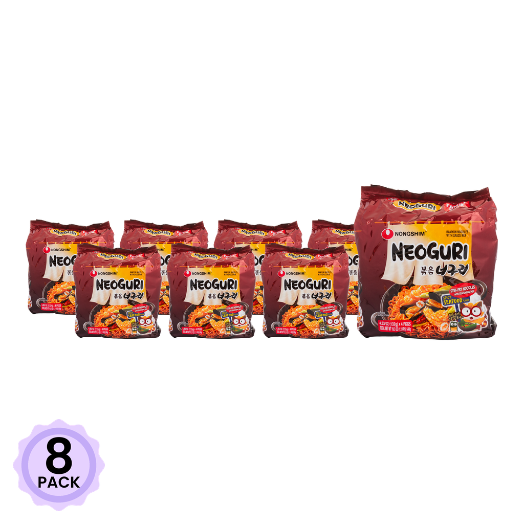 Get Nongshim NeoGuri Spicy Seafood Stir-Fry Noodles 4 Packs 4.83 oz*8 ...