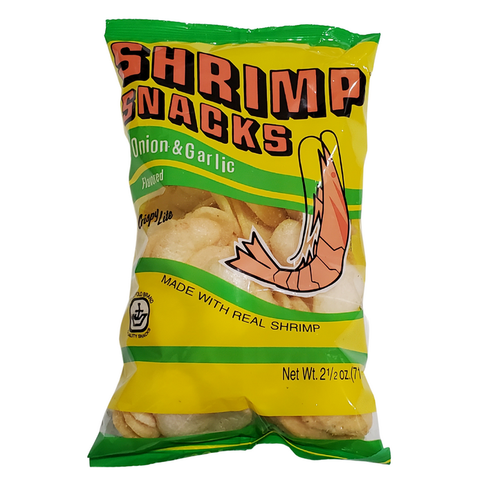 Get Marcopolo Brand Shrimp Snacks Onion & Garlic 2.5oz Delivered | Weee! Asian Market
