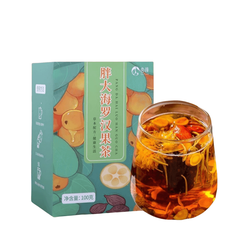 Get Fat big sea Luohan fruit tea to relieve cough, phlegm, clear lung ...