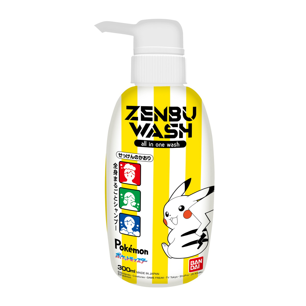 Bandai Pokemon All-in-one Body Wash - Soap scent - Weee!