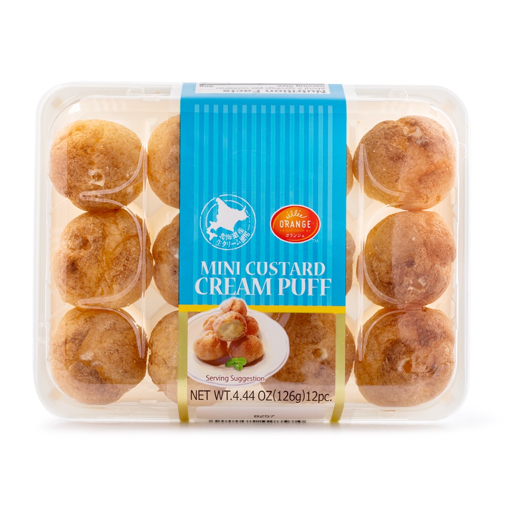 Get Orange Mini Cream puff Custard Delivered | Weee! Asian Market