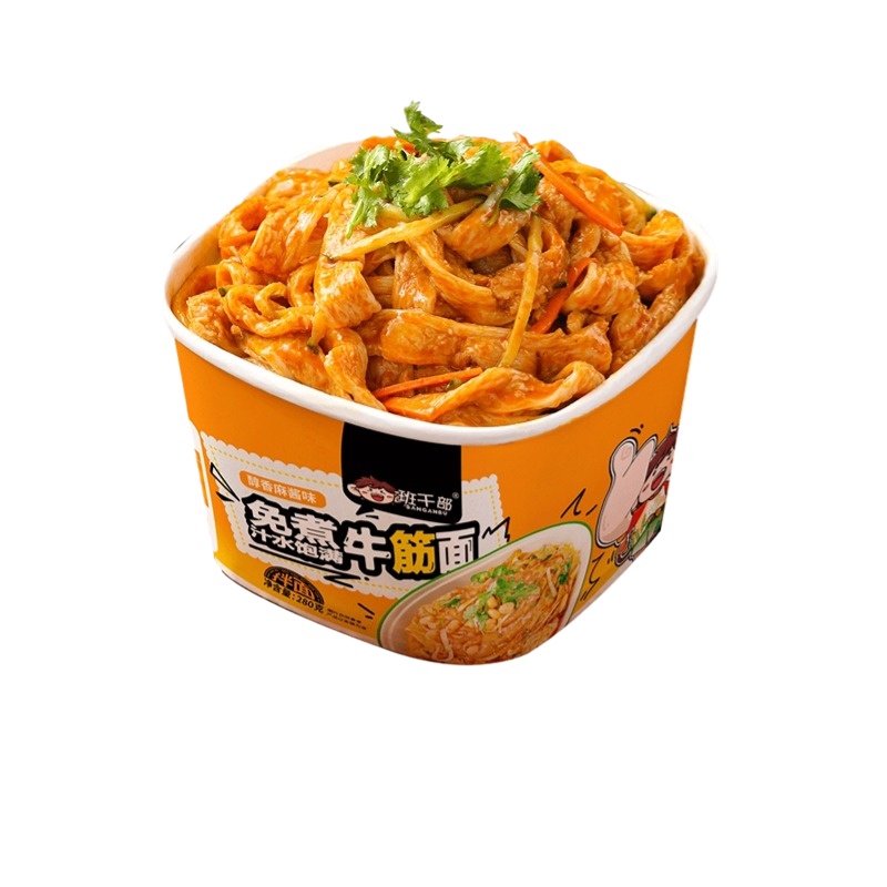 班干部 麻酱牛筋面速食正宗麻酱拌面 253g*1桶装 - Weee!
