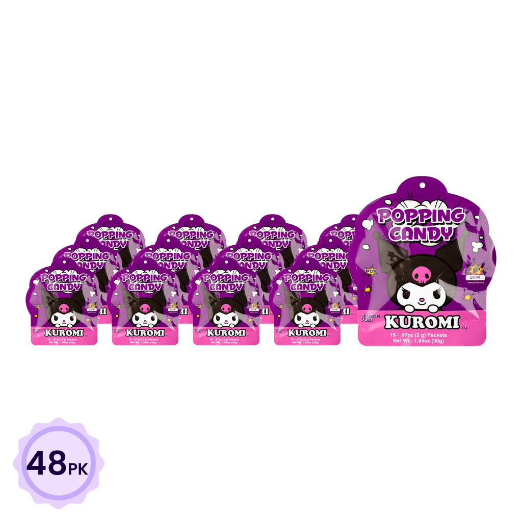 Get [Pack of 48] Sanrio Kuromi Popping Candy Grape Flavor 1.05 oz ...