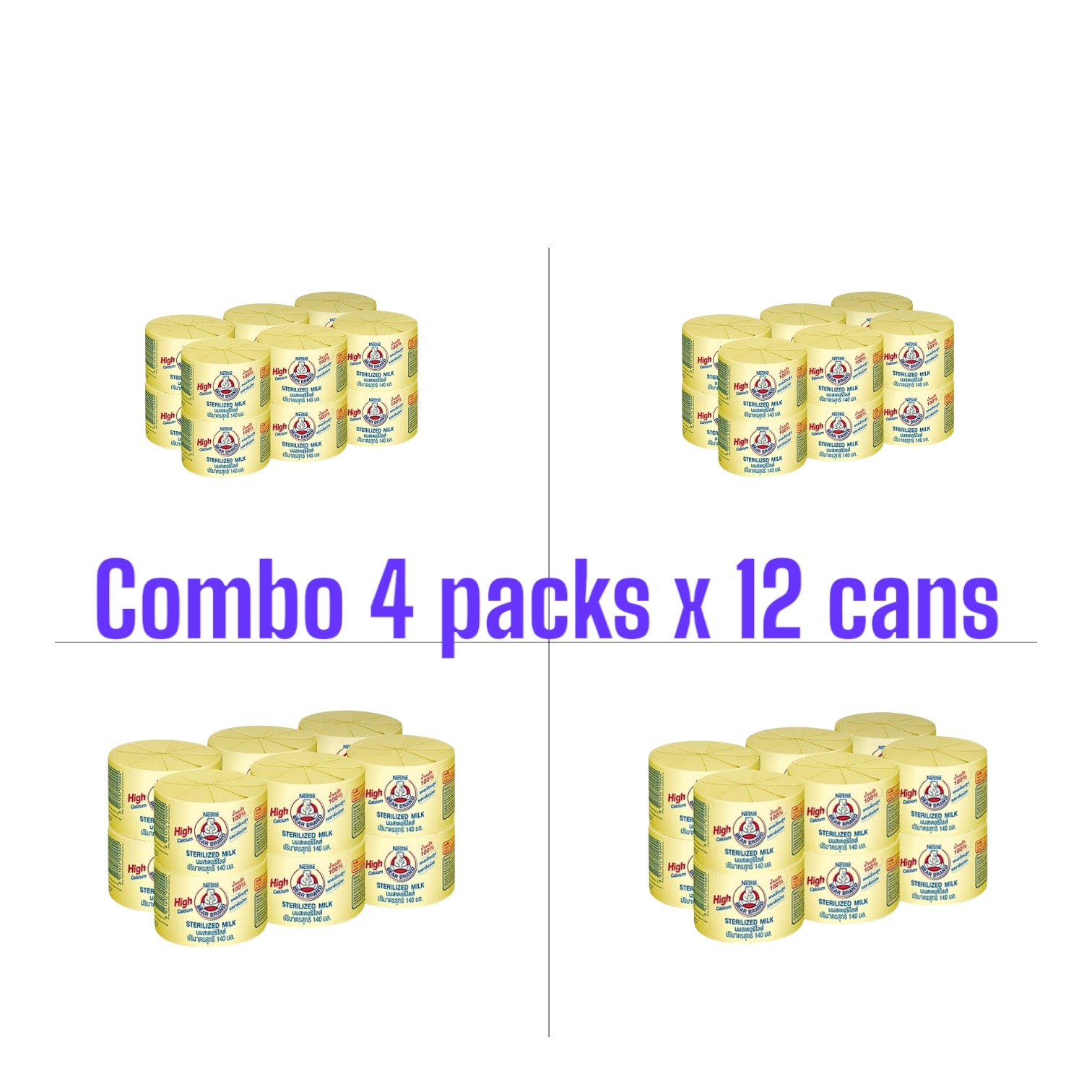 雀巢泰国熊奶 (140ml) - 组合装 48罐 - Weee!