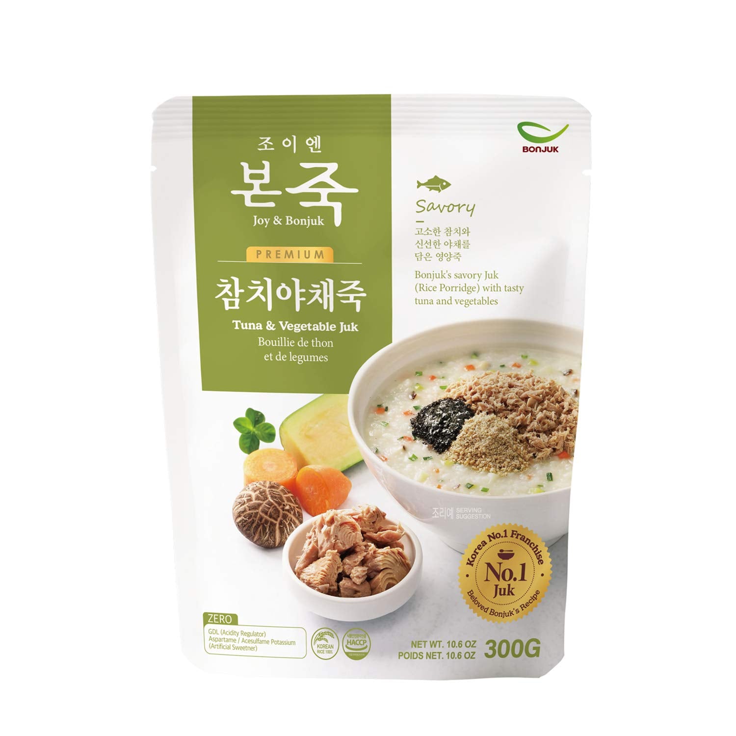 BONJUK Tuna & Vegetable (Juk) Rice Porridge - 10.6oz(300g) - Weee!