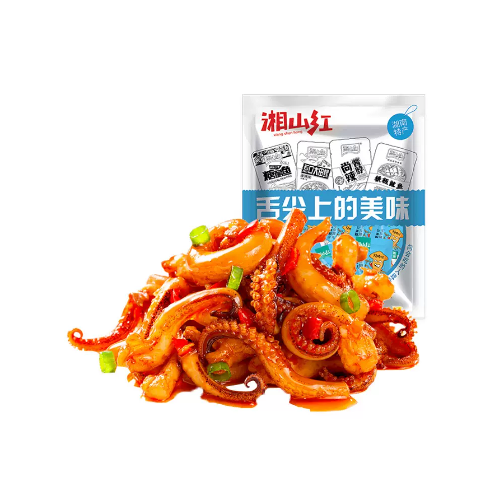 湘山红烧烤味鱿鱼须小吃零食烧烤味160g*3袋装 - Weee!
