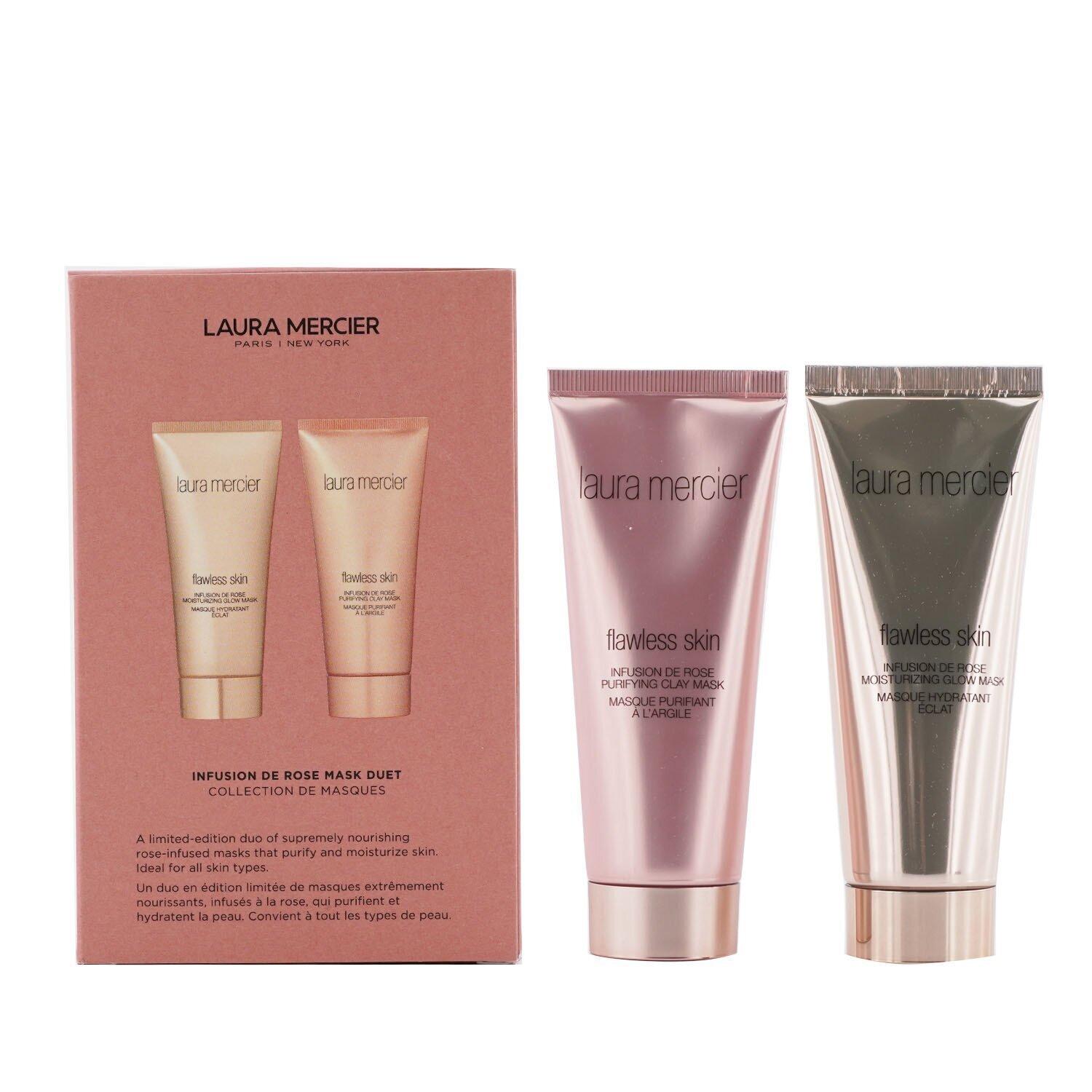 Laura Mercier Infusion De Rose Mask Duet Set: x Flawless Skin Infusion ...