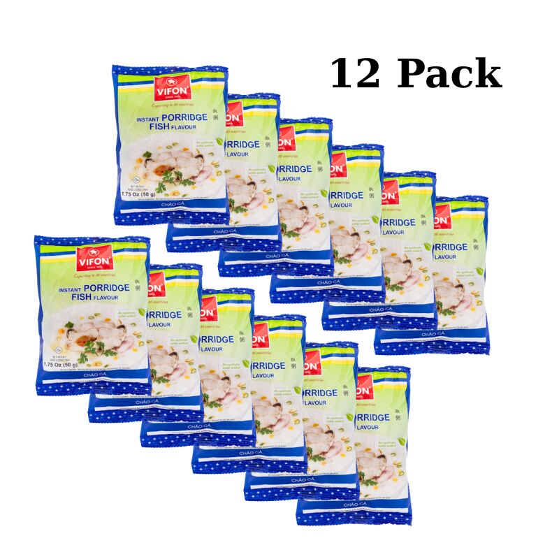 Get Vifon Instant Porridge, Fish Flavor pack of 12 Delivered | Weee ...