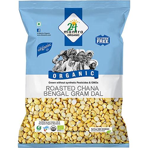 Get 24 Mantra Organic Roasted Chana Dal (Dalia Split), 2 lbs bag ...
