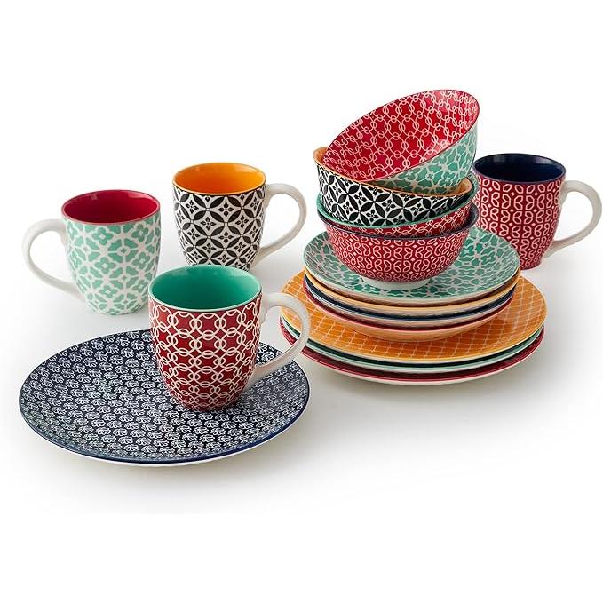 Get DOWAN Exquisite 16-Piece Ceramic Dinnerware Set Delivered | Weee ...
