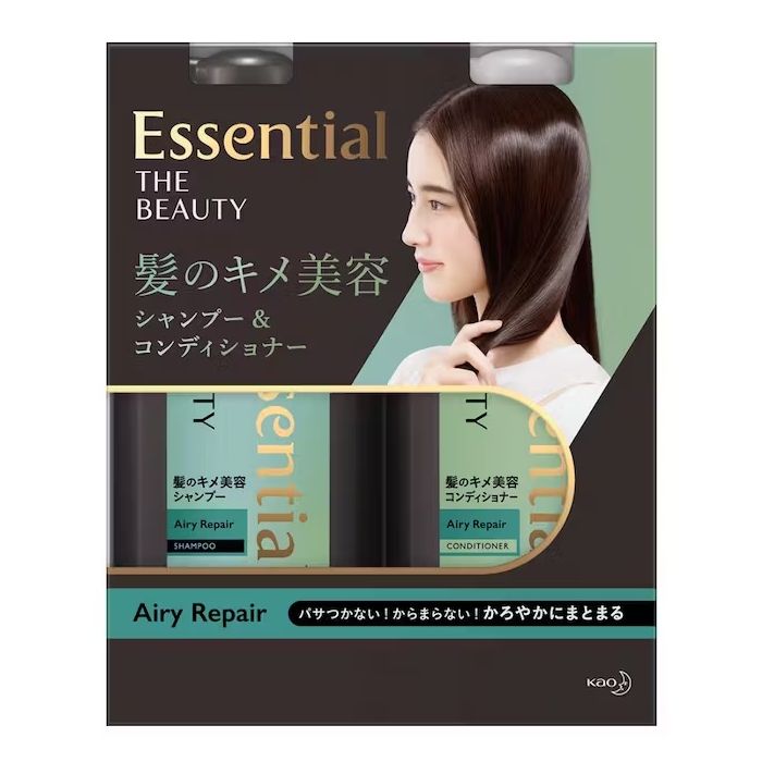 Get Kao Essential The Beauty Airy Repair Pump Set Shampoo & Conditioner ...