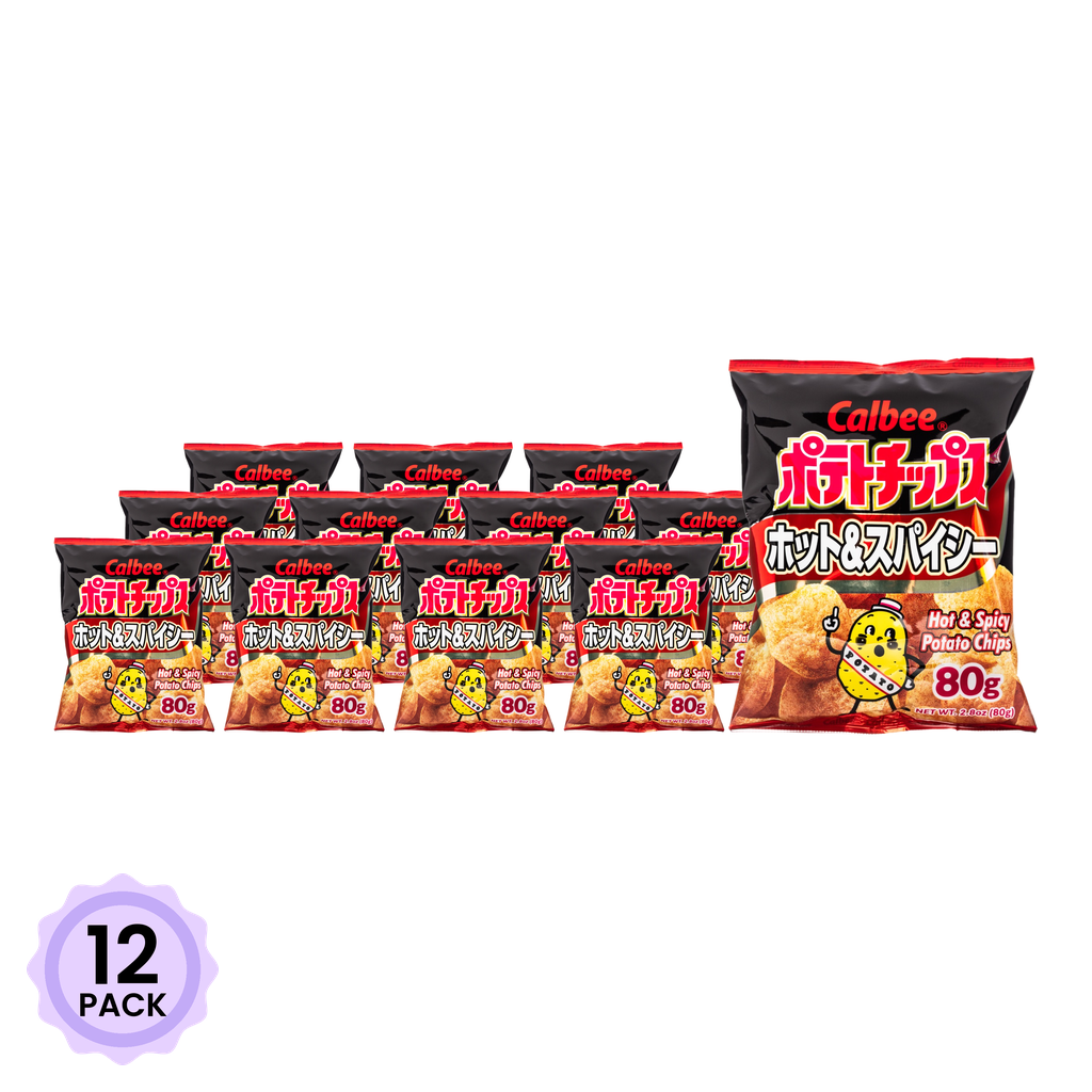 Get Calbee Potato Chips Hot & Spicy 80 g*12 pack Delivered | Weee ...