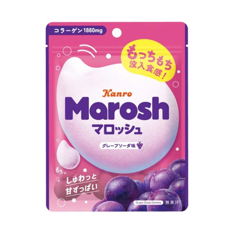 KANRO Marosh 葡萄汽水口味软糖 50g - Weee!