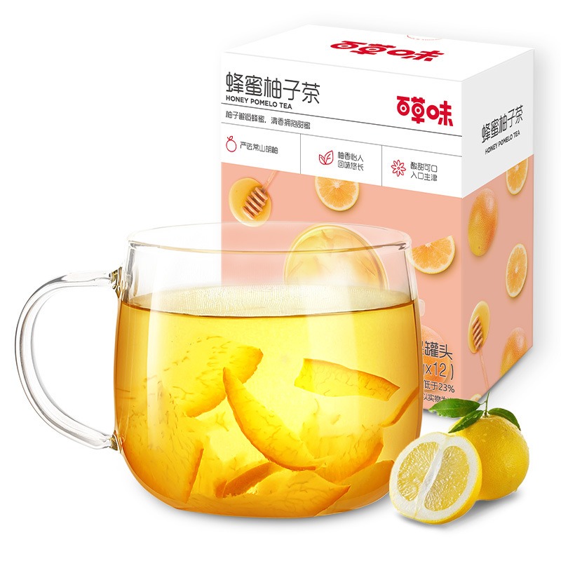 Get Hundred Grass Flavor Honey Pomelo Tea 420g Delivered | Weee! Asian Market