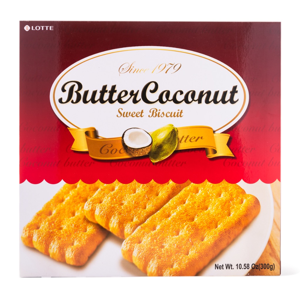 Lotte Butter Coconut Sweet Biscuit - Weee!
