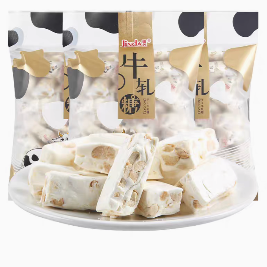 Get Jinda Peanut Nugat Soft Candy Peanut Sugar Milk Candy 500g ...