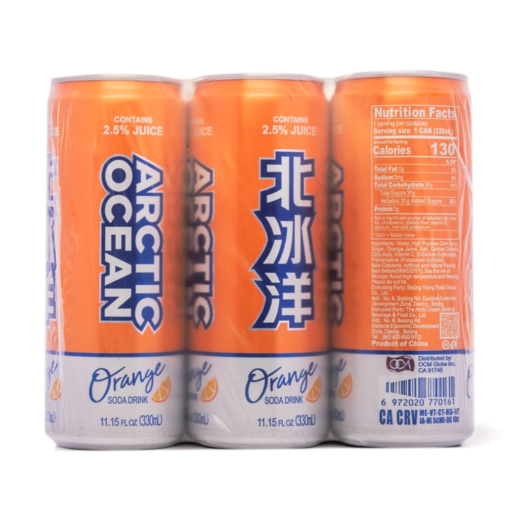Arctic Ocean Orange Soda 6ct - Weee!
