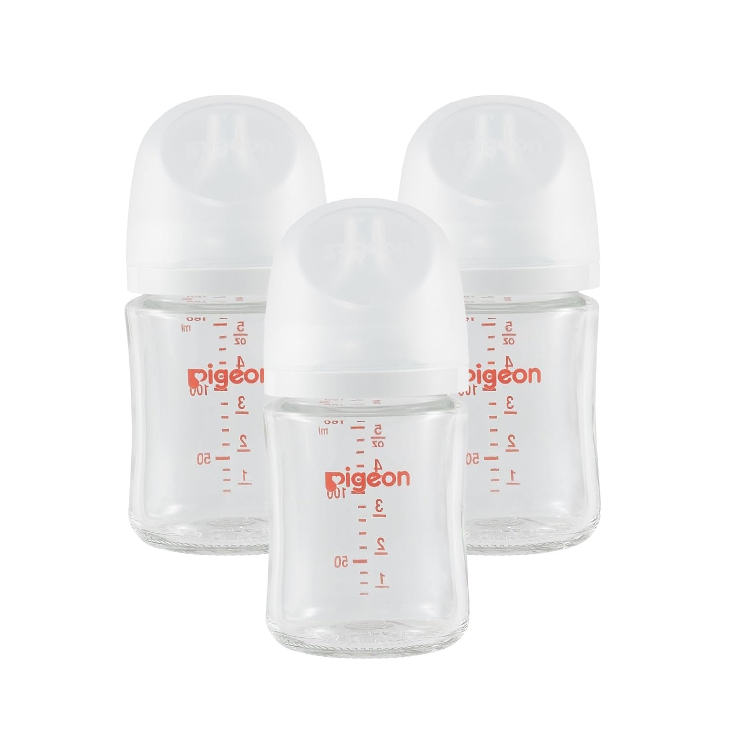 Pigeon Glass Nursing Bottle Wide Neck 5.4 Oz 3 bottle - Weee!
