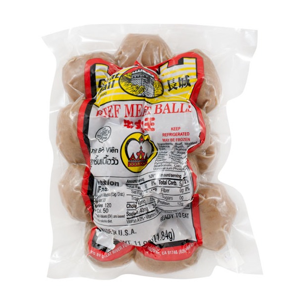 Get Great Wall Bo Vien Beef Meatballs, No Tendon Delivered | Weee ...