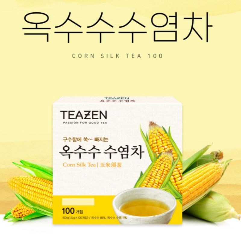 Get TEAZEN Healthy Tea Series Corn Silk Tea 40 Bags Delivered | Weee ...