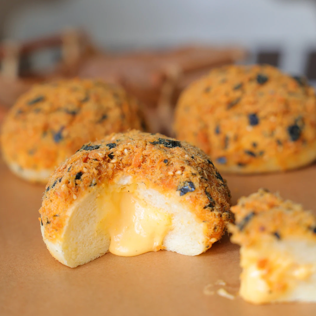 Get Salty Egg Yolk Pork Floss Bread 2 pieces Delivered | Weee! Asian Market