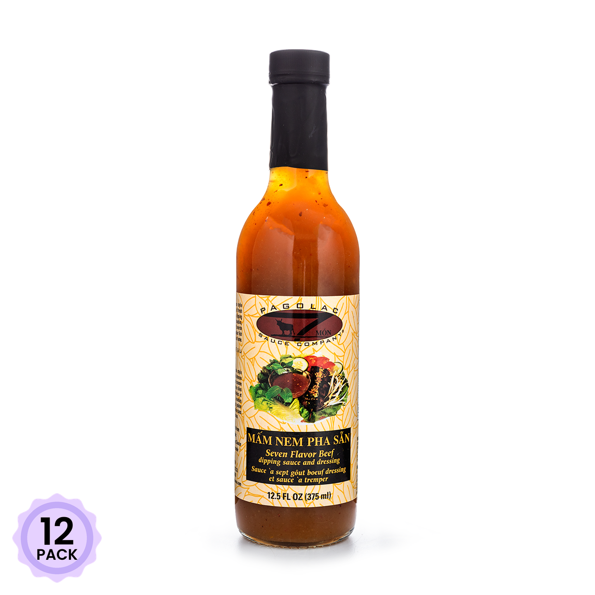 Get Pagolac Vietnamese Seven Flavor Beef Dipping Sauce 375 ml*12 pack ...