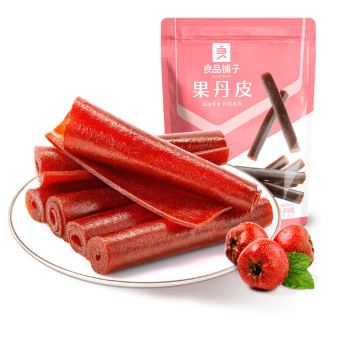 Get Liangpin Puzi Fruit Danpi Hawthorn Roll Hawthorn Candied Fruit 250g ...