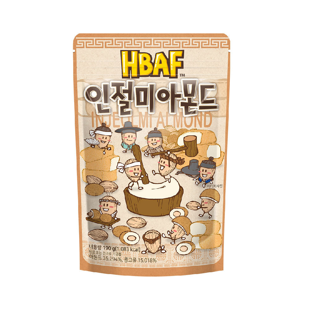 Get HBAF Injeolmi Almonds 190g Delivered | Weee! Asian Market