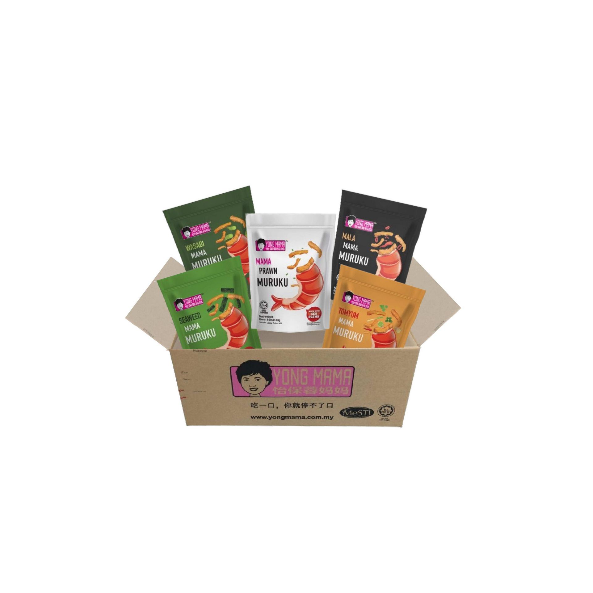 Get ASSORTED VARIETY PRAWN MURUKU (25 COUNT) 5 FLAVORS SNACKBOX ...