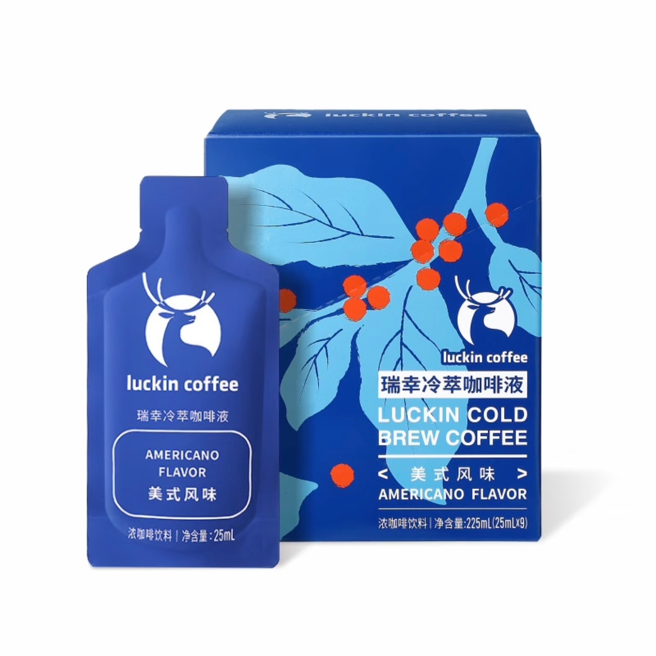 Get LUCKIN Americano Cold Brew Coffee Liquid 225ml Delivered | Weee ...