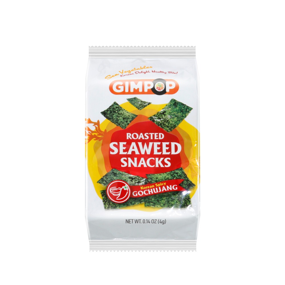 Gim Pop Gochujang Roasted Seaweed Snacks 12 Pack - Weee!