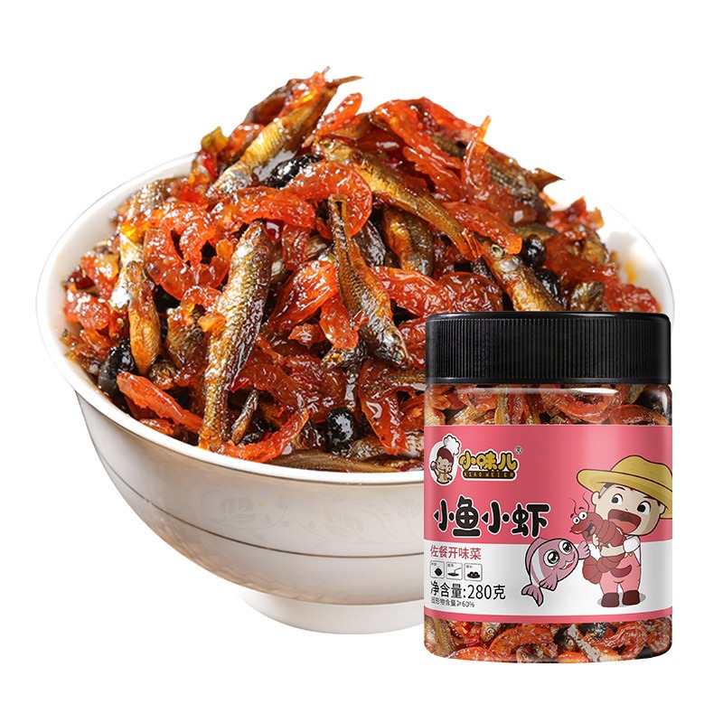 Get Hunan specialty small fish and shrimp bottled appetizer ready-to ...