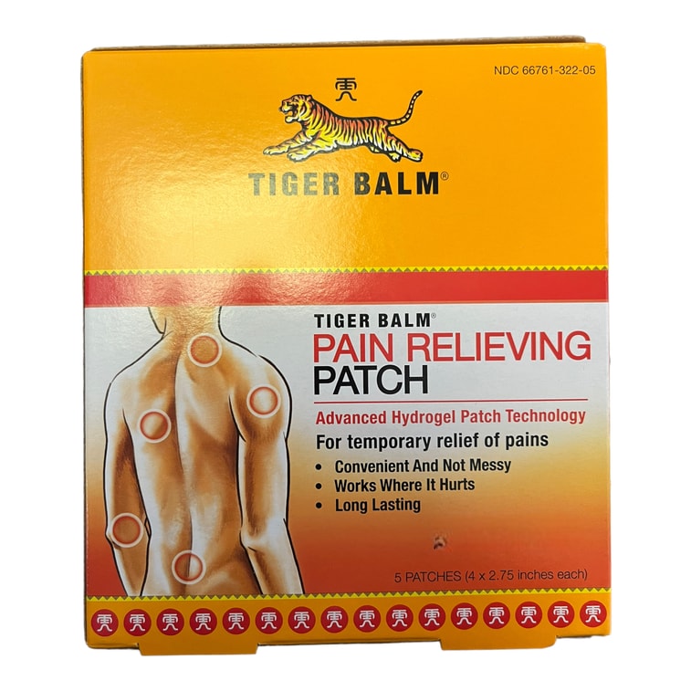 Get Tiger Balm Pain Relieving Patch 5 Patches (4.75 X 3.14 inches each ...