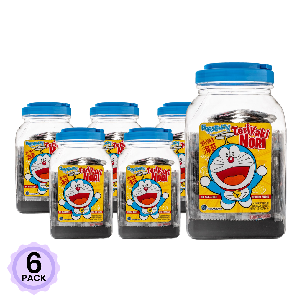Get Takaokaya Doraemon Teriyaki Nori Seaweed 100pcs 65 g*6 pack ...