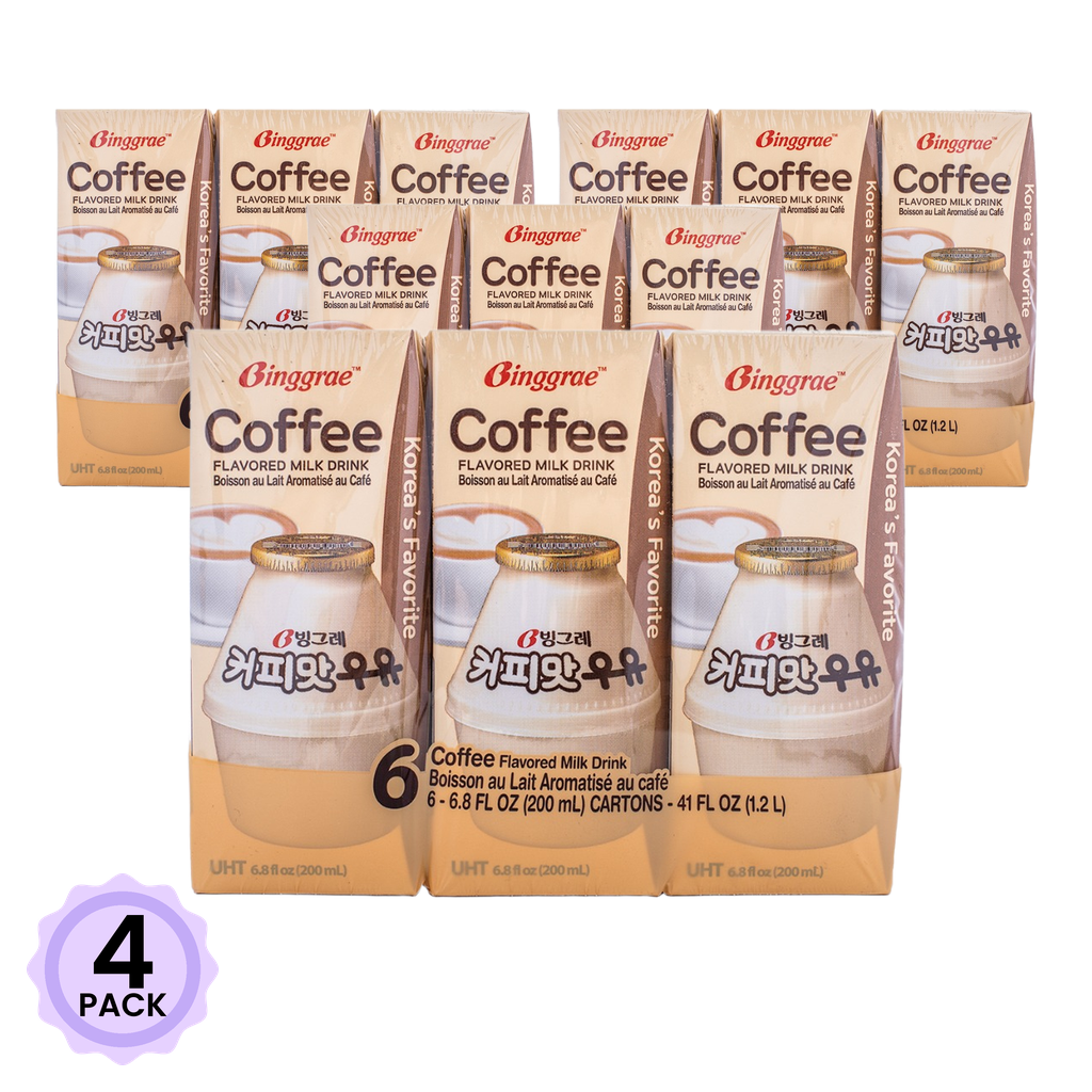 Get Binggrae Coffee Flavored Milk Drink 200ml*6 1 each*4 pack Delivered ...