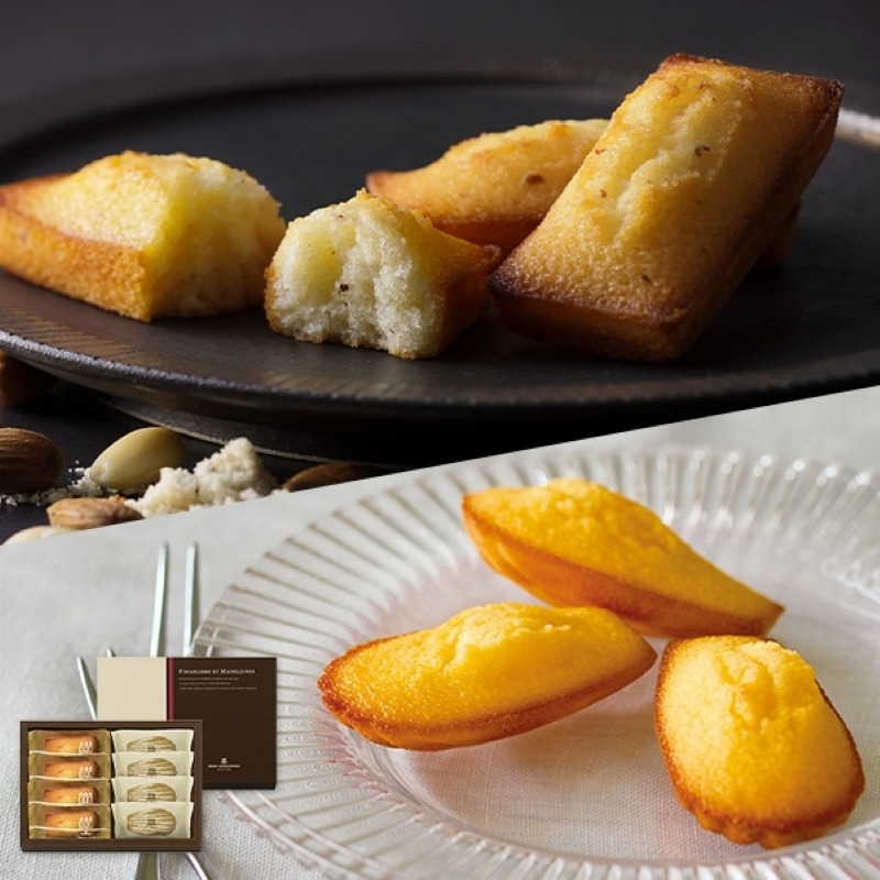Get Henri Charpentier A combination box of Financiers and Madeleines 8 ...
