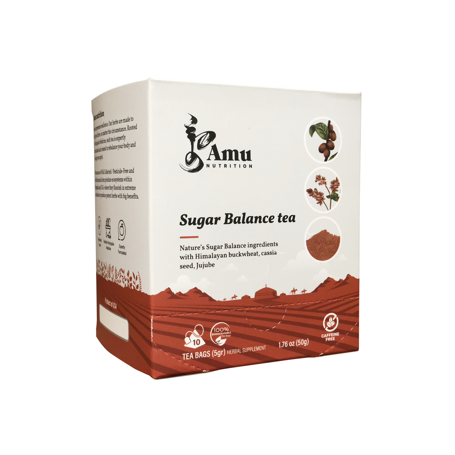 Get Amu Nutrition - Sugar Balance Tea -Non plastic 10 Teabags Delivered ...