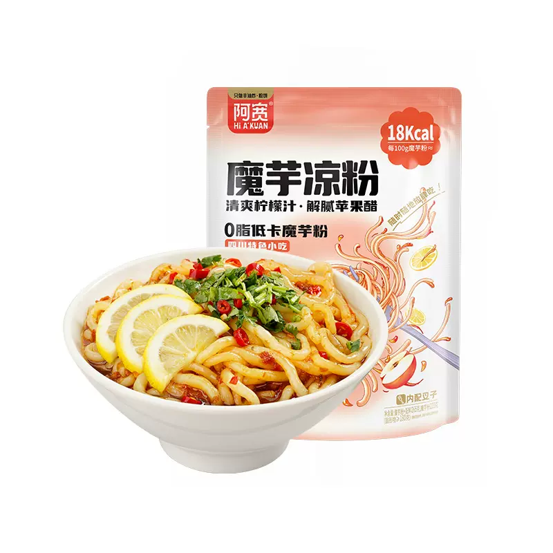 阿宽魔芋凉粉低脂速食即食免煮拌265g*1袋装 - Weee!