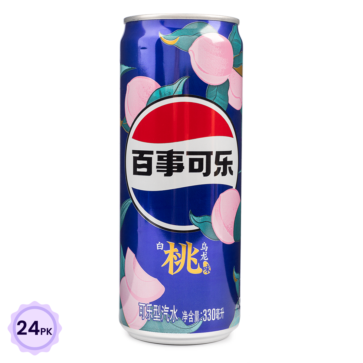 Get [Pack of 24] Pepsi White Peach Oolong Flavor Soda 330 ml Delivered ...
