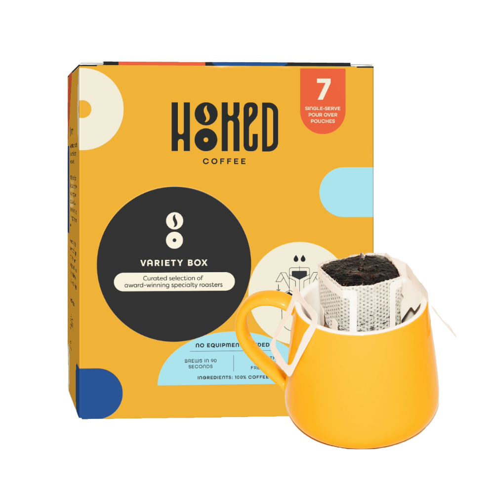 Hooked Coffee Drip Bag Variety Pack 7 Pack - Weee!