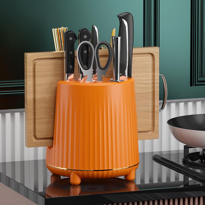 Get Kitchen multifunctional rotary knife holder/orange Delivered | Weee ...