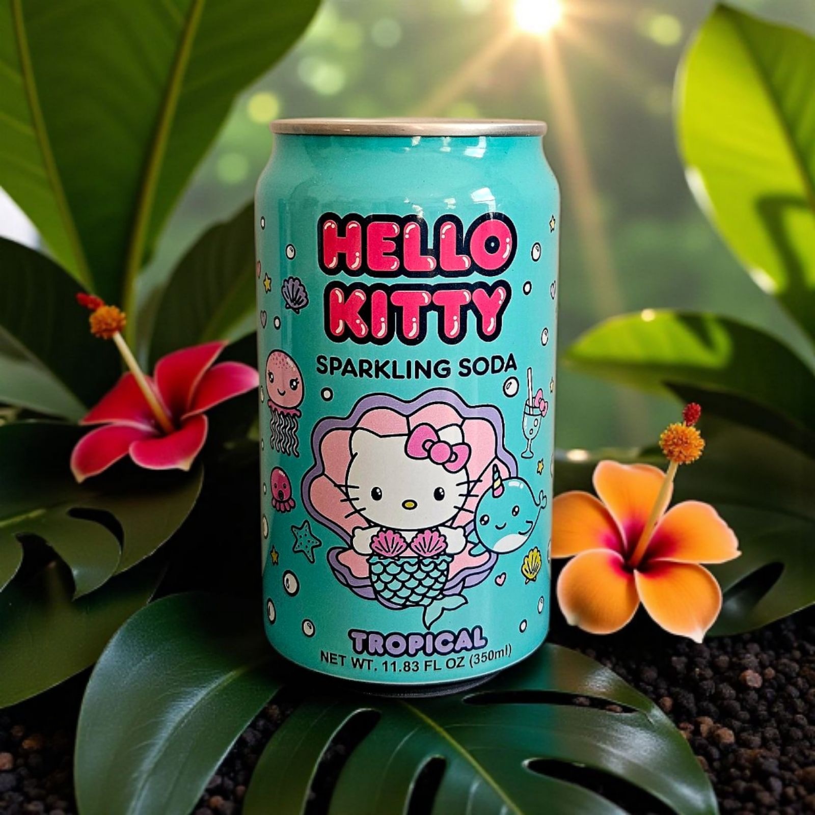 Get Hello Kitty Sparkling Soda Tropical Flavor 11.83 oz Delivered ...