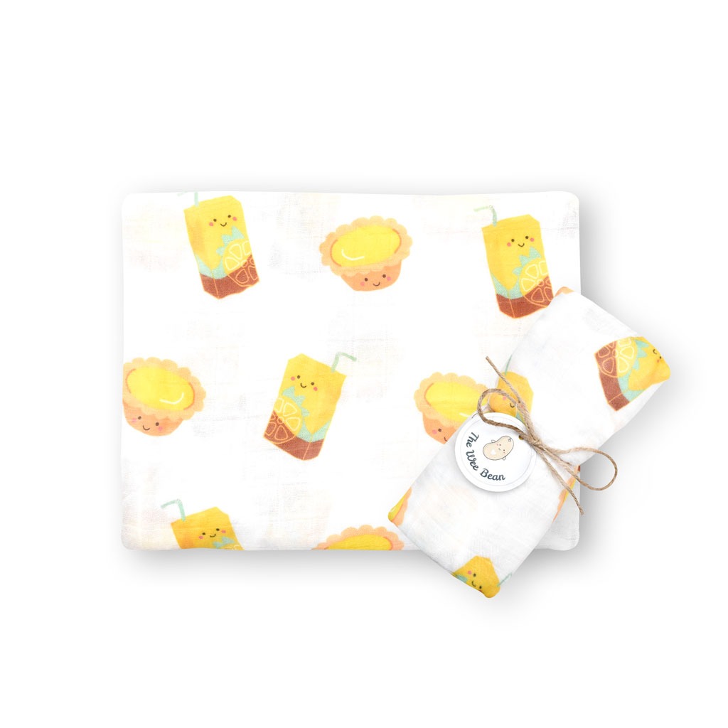 Get Organic Bamboo Blend Swaddle - Lemon Tea + Egg Tart Delivered ...