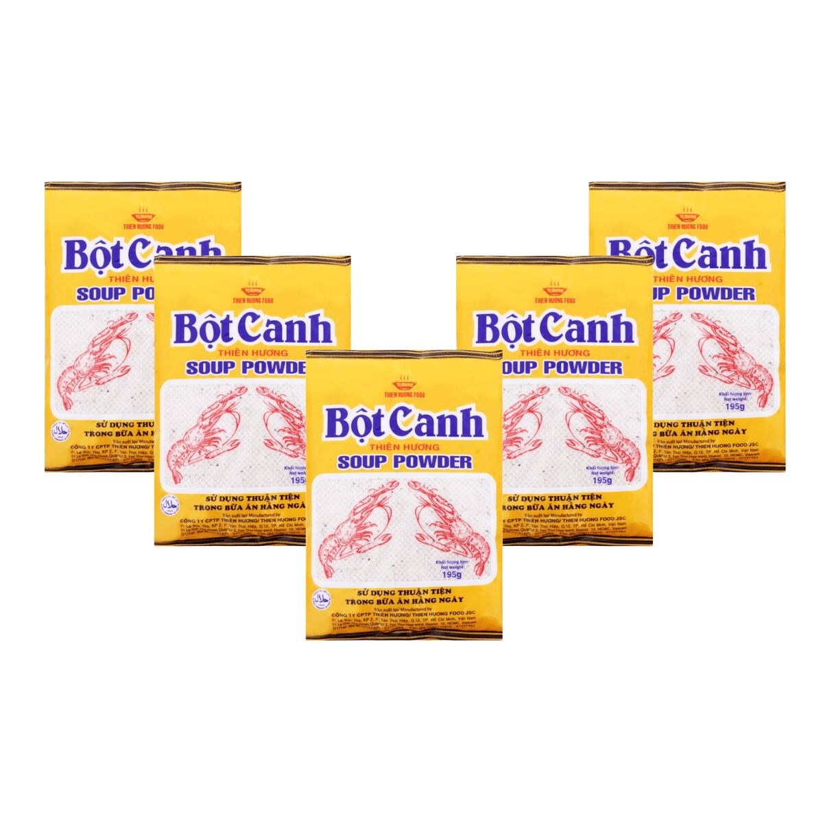 Get [Thien Huong] 5 Pack Seasoning Salt 195g 5 count Delivered | Weee! Asian Market