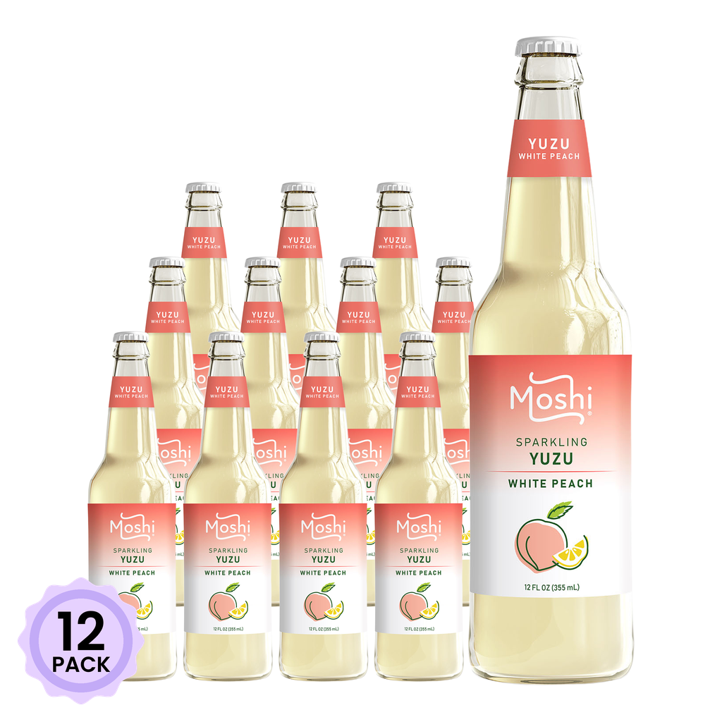 Get Moshi Yuzu & White Peach Sparkling Drink 12 oz*12 pack Delivered ...