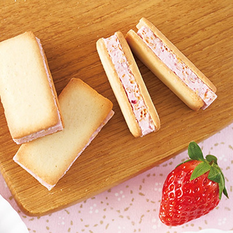 Get lupicia Amaou Strawberry Sandwich Cookies 8pcs Delivered | Weee ...