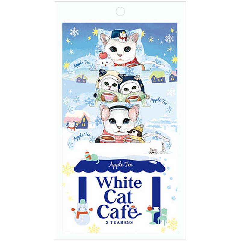 Get Tea Boutique White Cat Cafe Apple Flavor Tea Black Tea 3 bags 6g ...