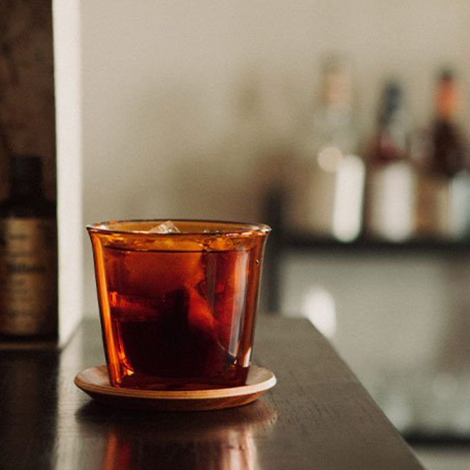 KINTO Cast Amber Double-Wall glass (Gift Box) - Weee!