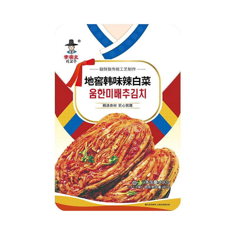 Get Li Jiao main cellar Korean style kimchi and spicy cabbage 400g * 1 ...