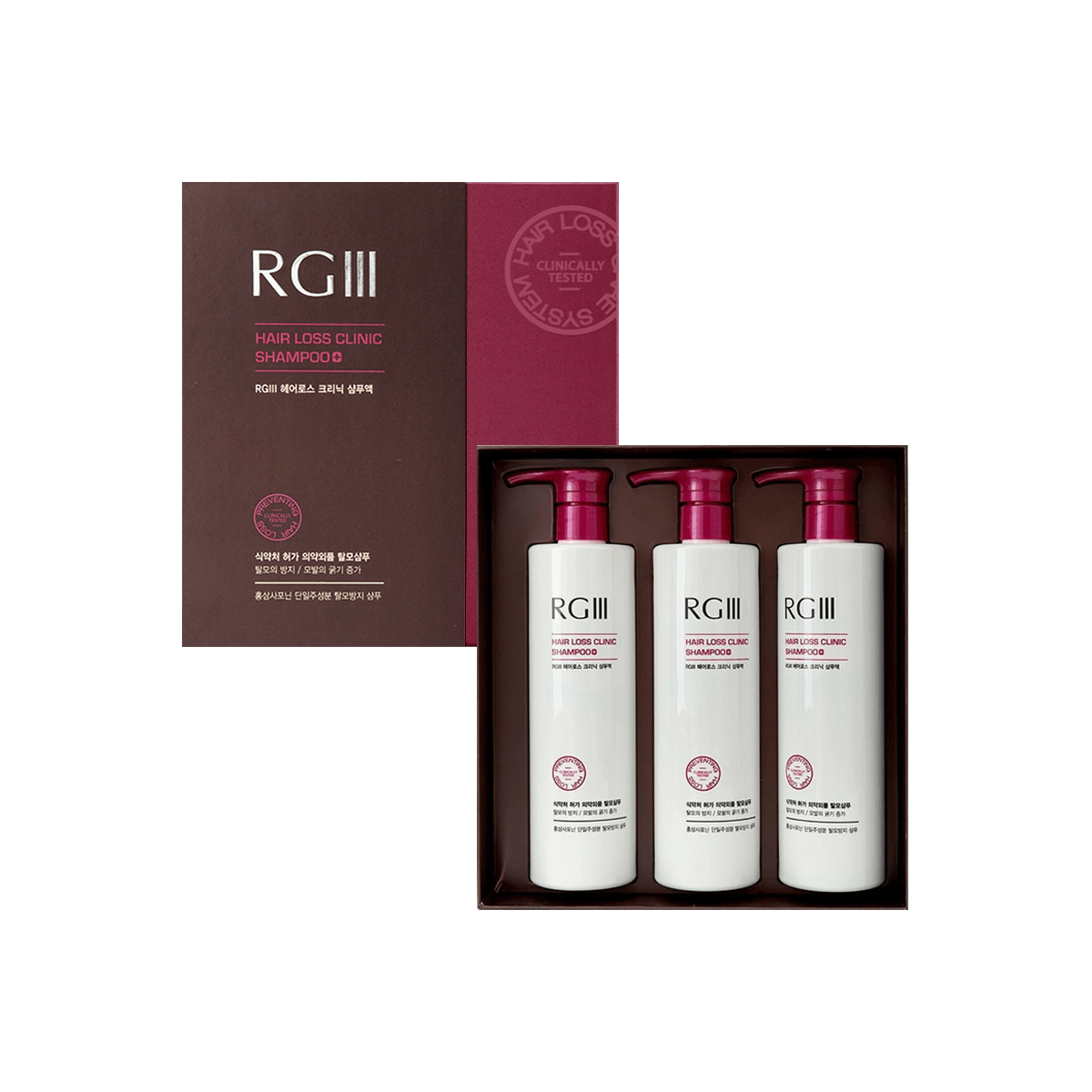 Get RGIII HAIR LOSS CLINIC SHAMPOO SET (3 Shampoos) Delivered | Weee ...